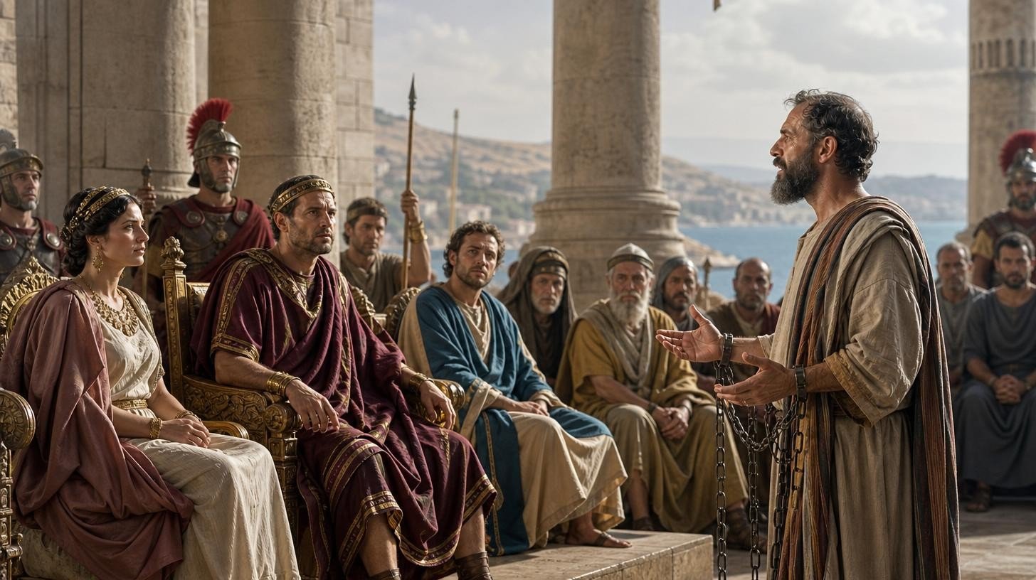 Actes des Apôtres 26 – Paul devant Agrippa : le discours qui brûle